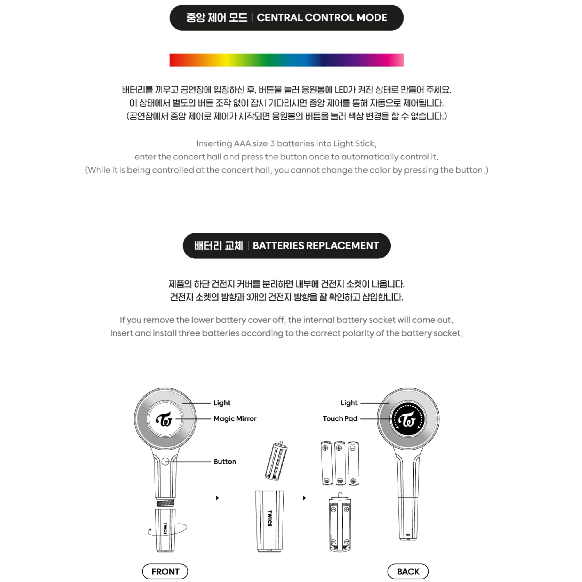 Twice Candybong Infinity Ver3. Official Lightstick - for Contert (+ Seller's Extra Photocards and Stickers Set)