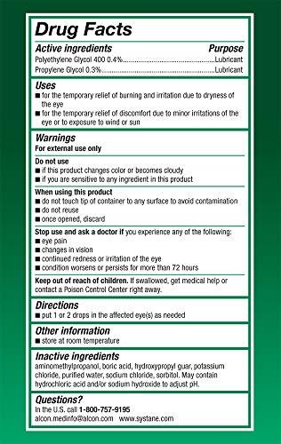 Systane Ultra Lubricant Eye Drops, 25 Count