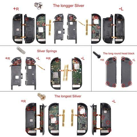 eXtremeRate Transparent Clear Joycon Handheld Controller Housing (D-Pad Version) w/Full Set Buttons, DIY Replacement Shell Case for Nintendo Switch & Switch OLED Joy-Con β Console Shell NOT Included