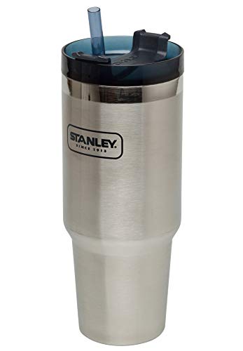 Stanley Adventure Reusable Vacuum Quencher Tumbler with Straw, Leak Resistant Lid, Insulated Cup, Maintains Heat for 4 Hours, Cold for 5 Hours, and Ice for 30 Hours - 20oz