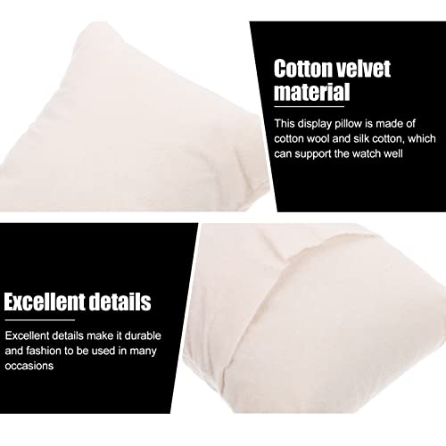 Unomor 6Pcs watch box pillow silk pillowcase monitor stand black throw pillow black tray black pillow covers pillows bracelet pillow case Watch Pillow white silk floss small pillow pu