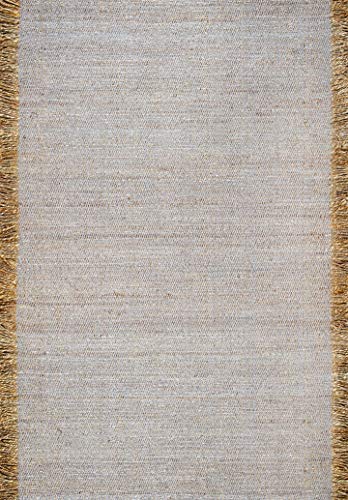 nuLOOM Flatweave Natural Fiber Fenella Area Rug, 6' x 9', Grey