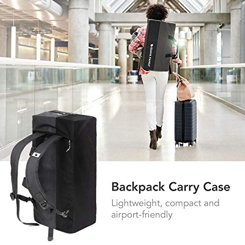 Lotus Travel Crib - Backpack Portable, Lightweight, Easy to Pack Play-Yard with Comfortable Mattress - Certified Baby Safe