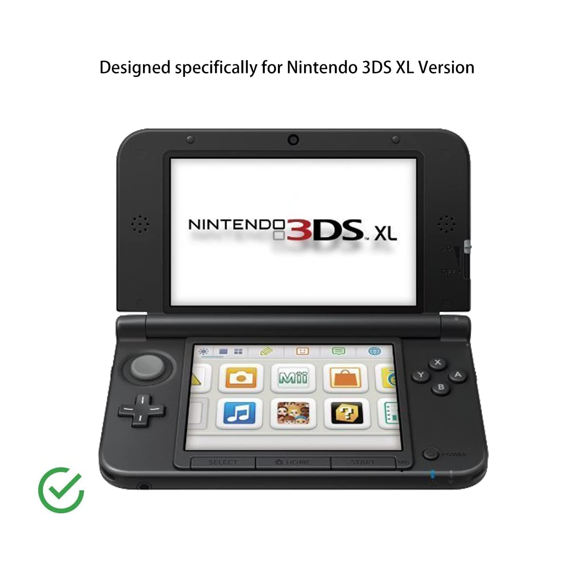 3DS XL Case - Ultra Clear Crystal Transparent Hard Shell Protective Case Cover Skin for Nintendo 3DS XL LL - [New Modified Hinge Design]