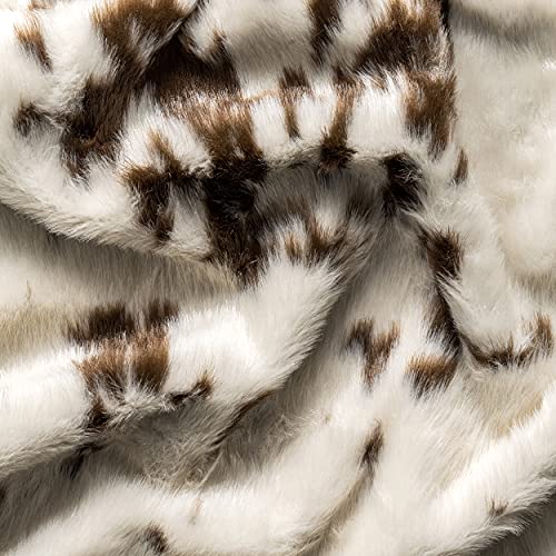 nuLOOM Marcia Machine Washable Faux Cowhide Accent Rug, 3' 10" x 5', Brown