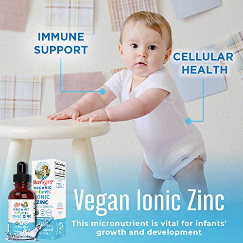 USDA Organic Vitamin D3 & Liquid Ionic Zinc for Infants & Toddlers Bundle by MaryRuth's | Immune Support | Vitamin D3 Supplement | Vegan | Gluten Free | Non-GMO