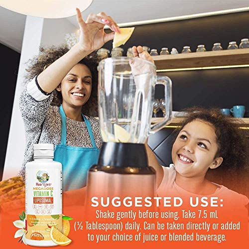Turmeric & DHA Liposomal & Vitamin C Liposomal Bundle by MaryRuth's | Enhanced Absorption Supplement for Cognitive Maintenance, Mood Enhancement, Joint Health | Vitamin C, Immune Support for Adults