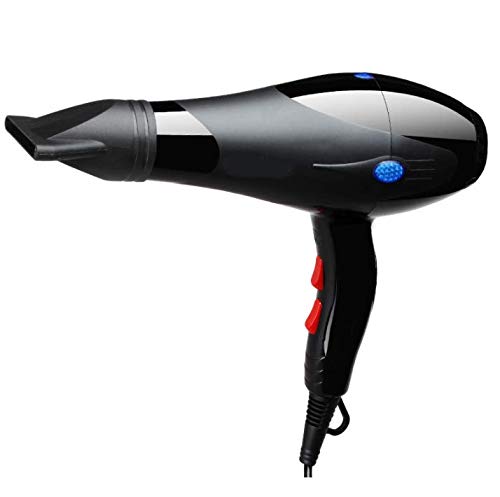 DNHCLL Pack of 2 Black Professional Plastic Hair Dryer Diffuser, Dryer Nozzle Wide Design Plastic Hair Dryer Nozzle Replacement Blow Flat Hairdressing Salon Styling Tool