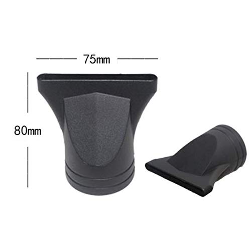 DNHCLL Pack of 2 Black Professional Plastic Hair Dryer Diffuser, Dryer Nozzle Wide Design Plastic Hair Dryer Nozzle Replacement Blow Flat Hairdressing Salon Styling Tool