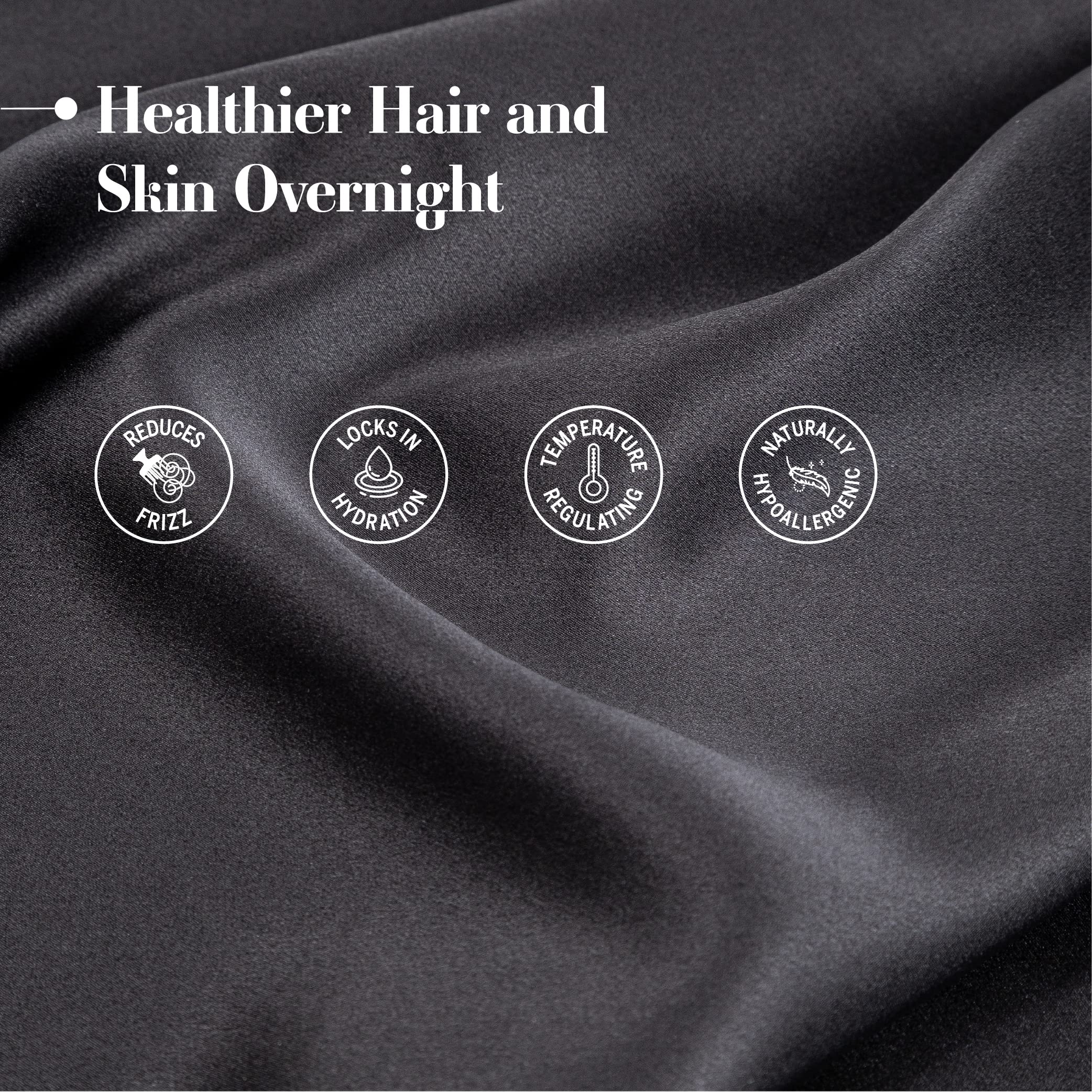 Inala Empowered Pillowcase - Pillowcase for Hair and Skin Health - 100% Mulberry Silk - Hypoallergenic Soft Breathable Pillow Case - Reduces Friction and Tangles - -19mm Better Grade 6A Silk