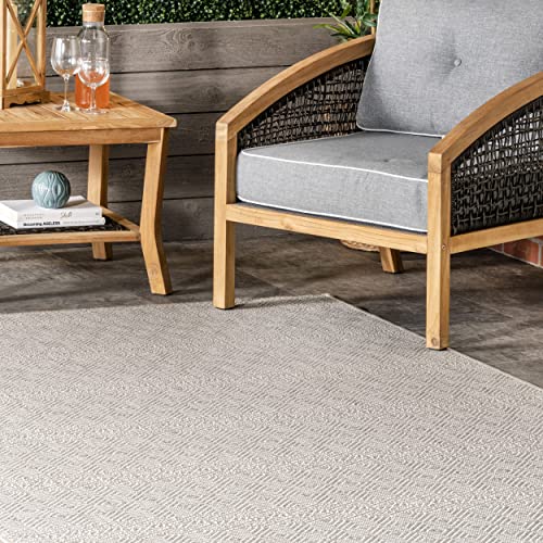 nuLOOM Paloma Abstract Geometric Indoor/Outdoor Area Rug, 4' x 6', Grey