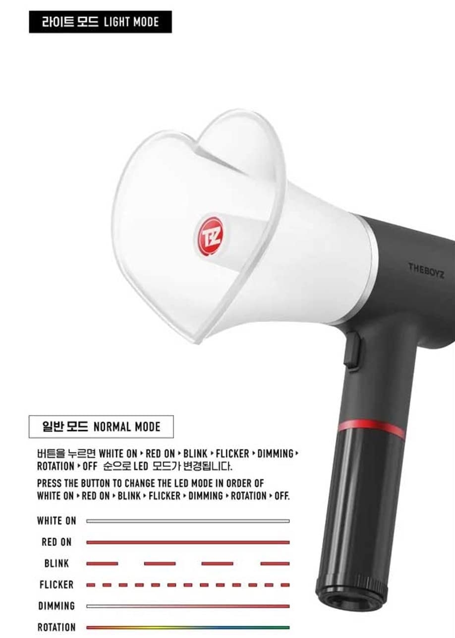 KPOPINTOUCH The Boyz Official Fan Light Stick Cheering Lightstick for K-Pop Idol Concert Lightup Lighting Party Supplies