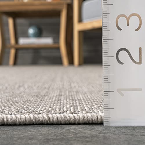 nuLOOM Paloma Abstract Geometric Indoor/Outdoor Area Rug, 4' x 6', Grey
