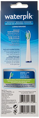 Waterpik Standard SRRB-3E Replacement Electric Toothbrush Heads Pack Of 3