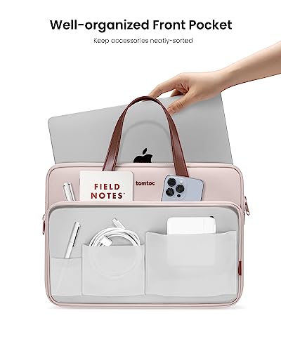 tomtoc Protective Crossbody Laptop Bag Case For 13-14 Inch MacBook, iPad Pro/Air with Magic Keyboard, Surface Pro/Laptop, Copilot PC, Water Resistant