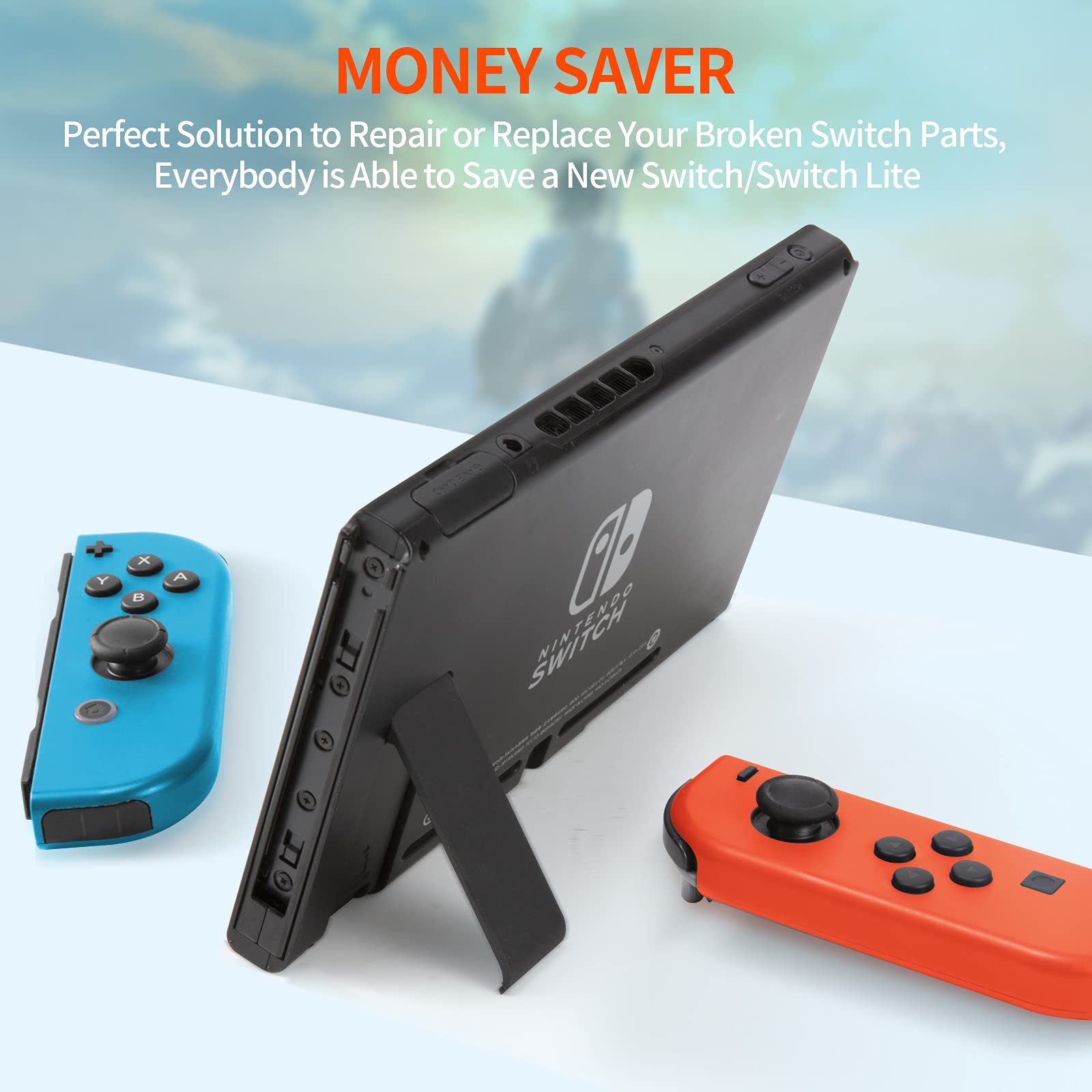 Screwdriver Kit for Nintendo Switch โ 10 in 1 PRO S2 Steel Triwing Y00 Repair Tool Set with Thumb Caps, Tweezers, Cleaning Brush, Opening Accessories for Switch/Switch Lite JoyCon Joy-Con Controller