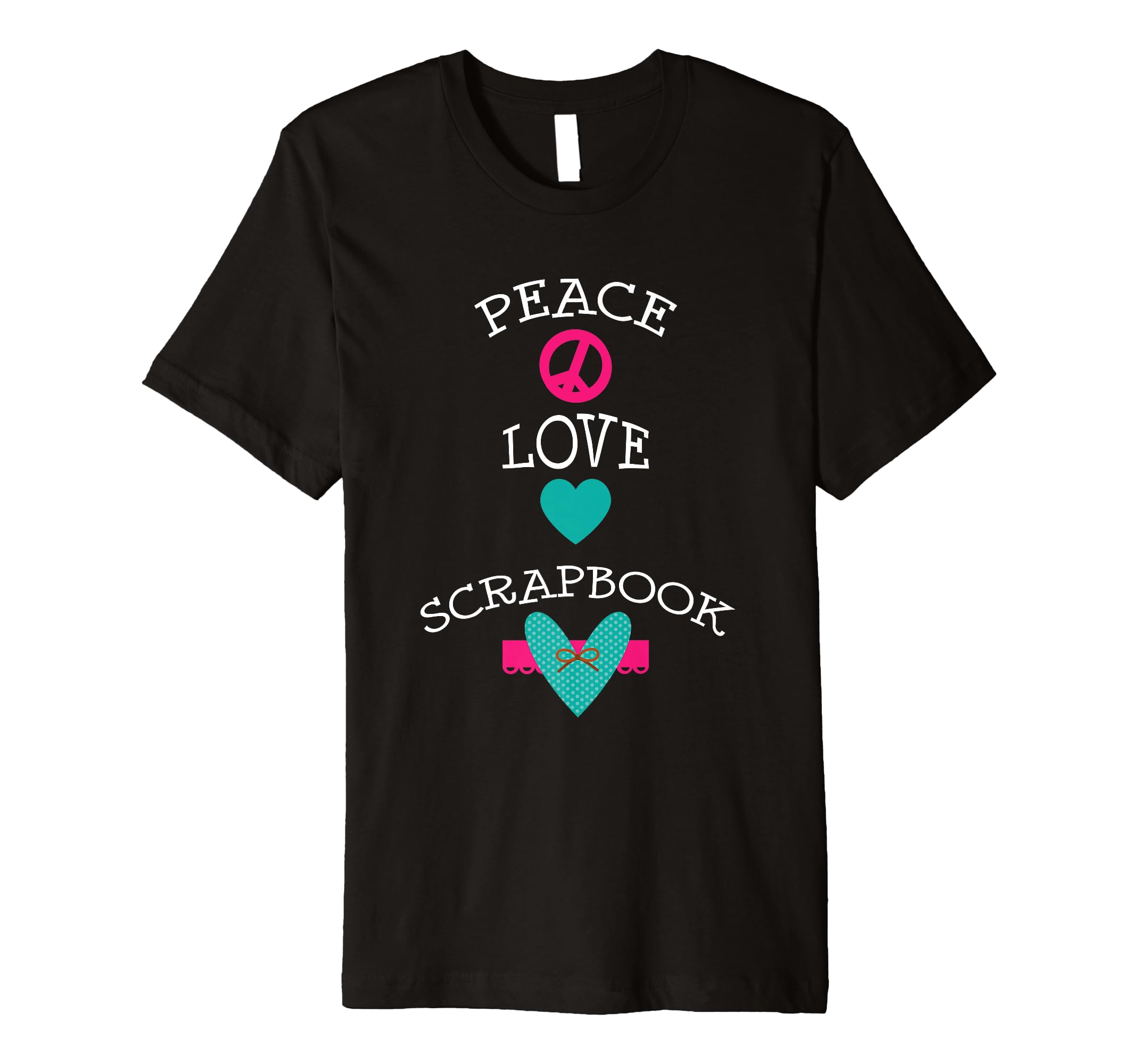 Scrapbook Peace Love T-Shirt Scrapbooking Kit Gift