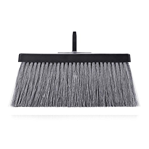 Stanley Home Products Black Deep Reach Slender Broom Head - Wet & Dry Floor Sweeper for Sweeping Dust & Cleaning Ceramic Tile, Linoleum, Vinyl, Wood Laminate & Hardwood Floors