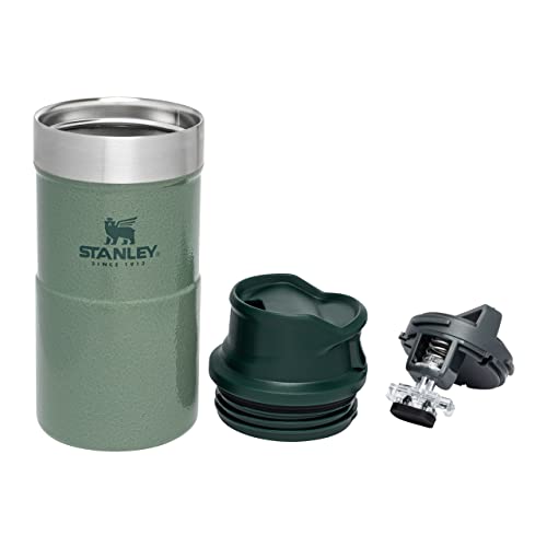 Stanley Trigger Action Travel Mug 0.25L / 8.5OZ Hammertone Green β Keeps Hot for 3 Hours - BPA-free Stainless Steel Thermos Travel Mug for Hot Drinks - Leakproof Reusable Coffee Cups