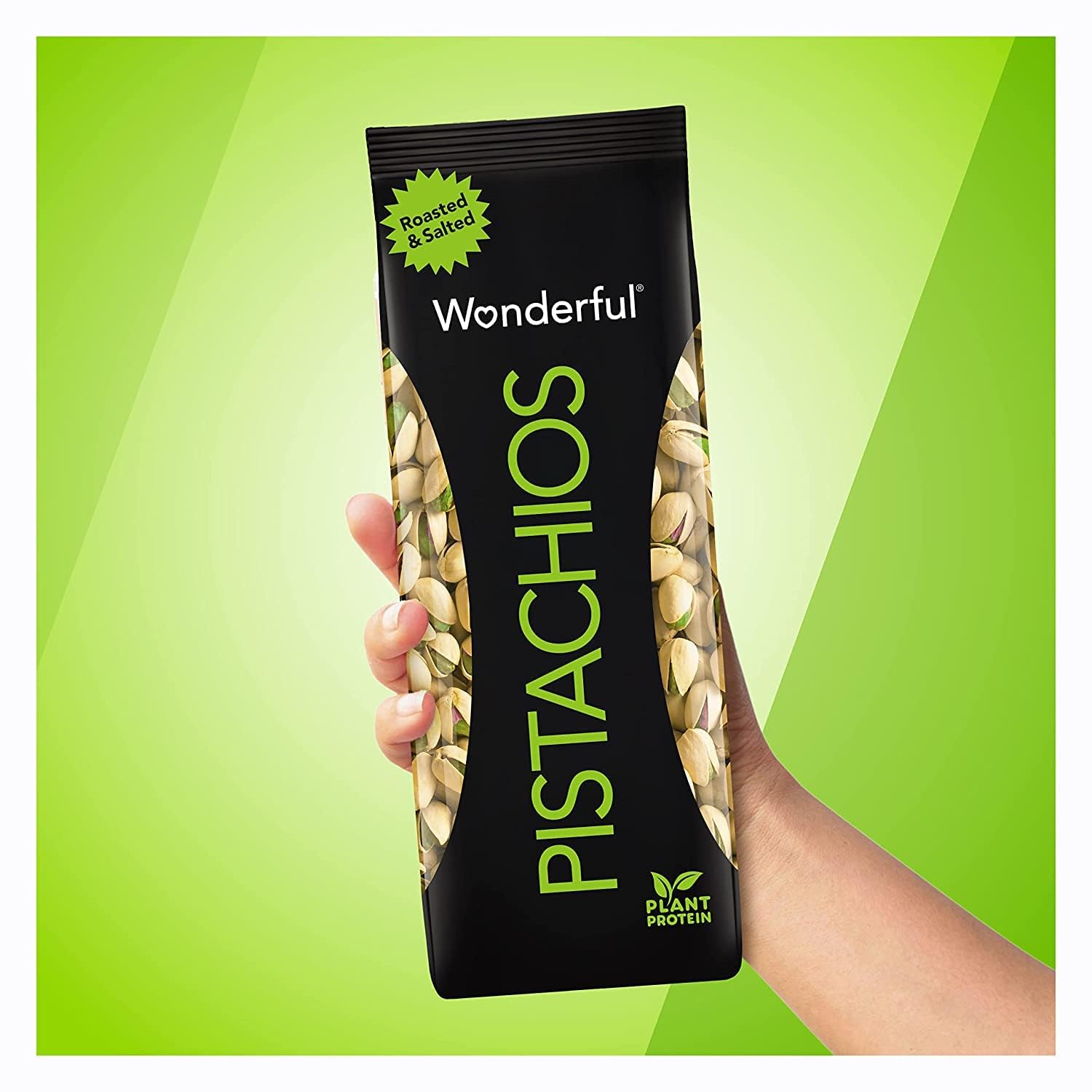 Wonderful Pistachios In Shell, Roasted & Salted Nuts, 32 Ounce Bag, Protein Snacks, Gluten Free Snacks, Healthy Snacks