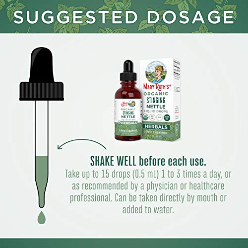 Stinging Nettle | USDA Stinging Nettle Leaf | Stinging Nettle for Glucose Metabolism Support | Detox Supplement | Herbal Blend for Detoxification | Vegan | Non-GMO | Gluten Free | 1 Fl Oz
