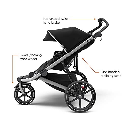 Thule Urban Glide 2 Jogging Stroller - Double Baby Stroller Perfect for Daily Strolling and Jogging - Features 5-Point Harness, Lightweight and Compact, Durable and Versatile Design for All Terrains