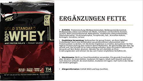 Optimum Nutrition Gold Standard 100% Whey, Double Rich Chocolate, 7.64 lb (3.47 kg)