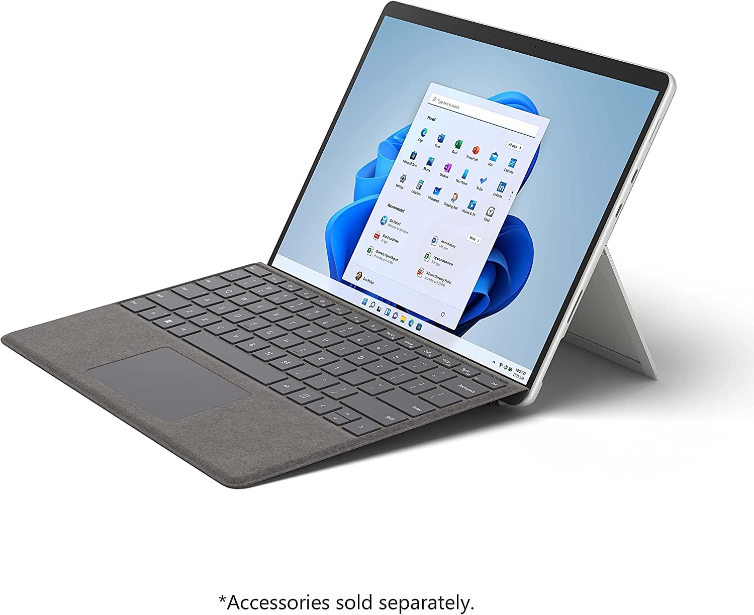 Microsoft Surface Pro 8 Tablet, LTE, Intel i5-1145G7, 8GB RAM, 256GB SSD, Intel UHD Graphics, 13" Touchscreen Display, Windows 11 Pro Laptop Computer, Platinum, EIH-00001 (Renewed)