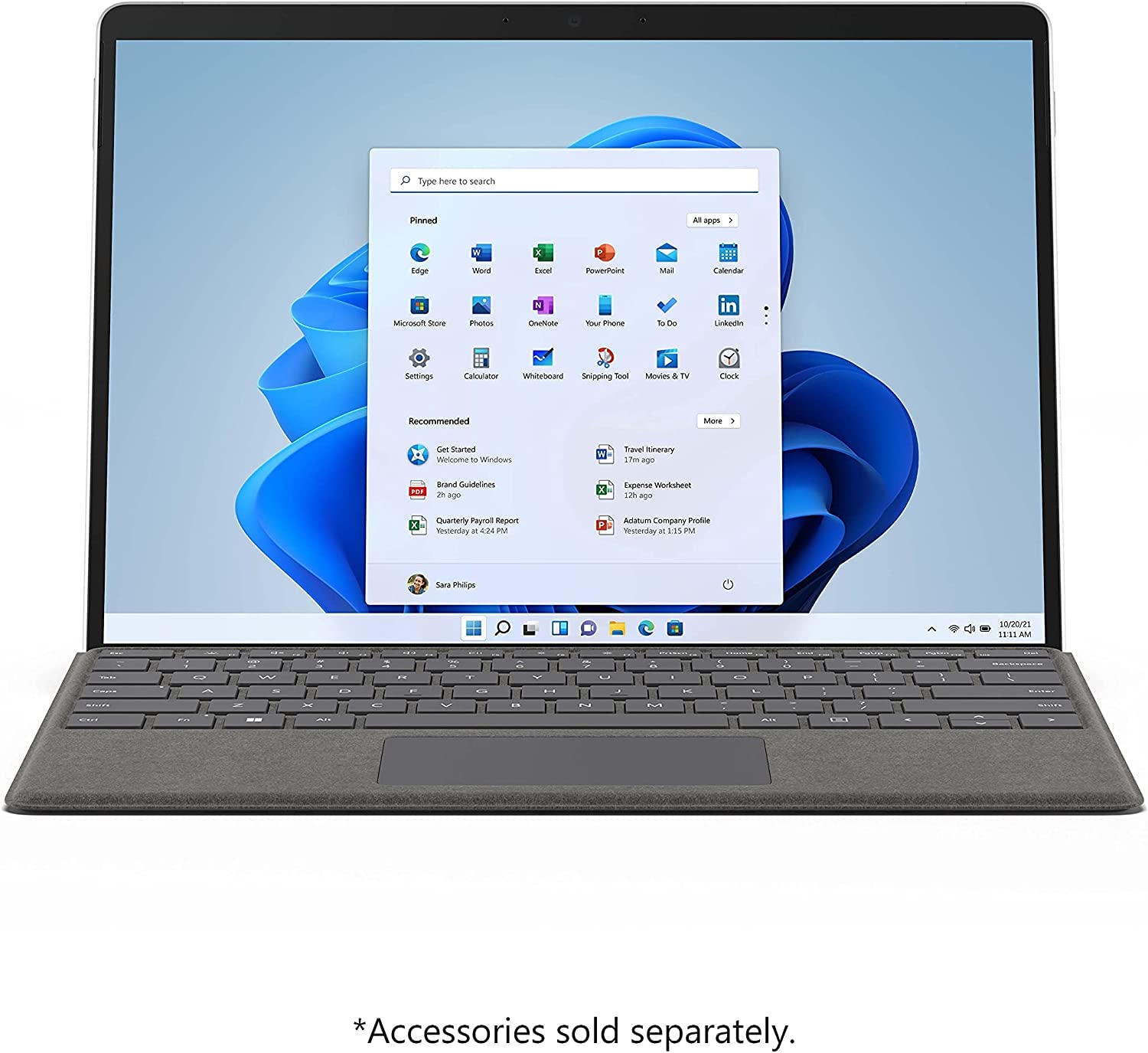 Microsoft Surface Pro 8 Tablet, LTE, Intel i5-1145G7, 8GB RAM, 256GB SSD, Intel UHD Graphics, 13" Touchscreen Display, Windows 11 Pro Laptop Computer, Platinum, EIH-00001 (Renewed)
