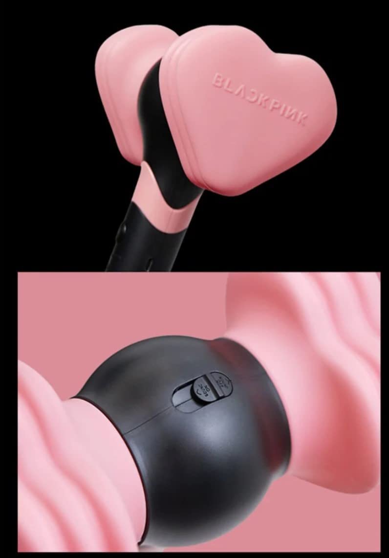 Niaycouky Black Pink Official Lightstick Version 2.0, Fan Light Stick Cheering for K-Pop Idol Concert Lighting Party Supplies with 52pcs Photocards Set