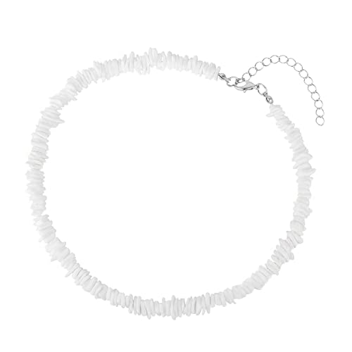 Lameybrt Cowrie shell Surfer Necklaces Beach Handmade Choker Hawaiian Summer Conch Necklace for Women (EG-CTTT-7DK8)