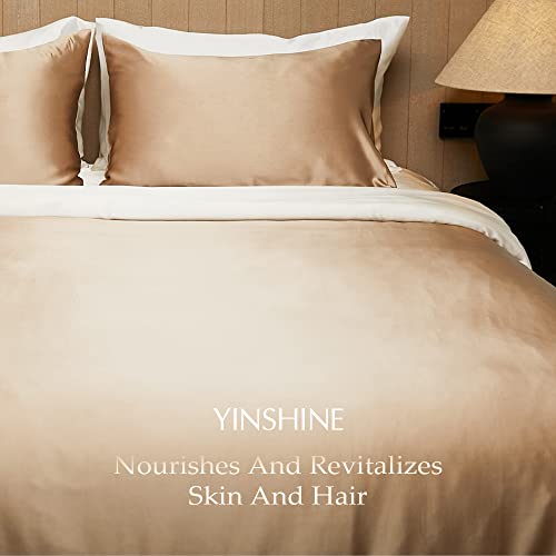 Silk Pillowcase, 100% Mulberry Silk 22 Momme Both Sides Silk Pillow Cases Queen Size for Hair and Skin with Gift Box, 1 Pc (Queen, Cloudy Grey)