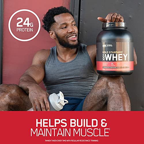Optimum Nutrition Gold Standard 100% Whey Protein Powder, Double Rich Chocolate, 1 Pound