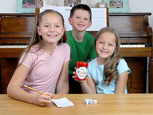 Regal Games - Farkle Dice Game - Fun Family-Friendly Dice Game - Includes Storage Cup with Lid, Six Dice, 25 Scorecards - Ideal for 2-4 Players Ages 12+