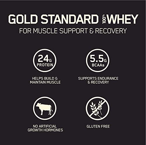 Optimum Nutrition Gold Standard 100% Whey Protein Powder, Double Rich Chocolate 2 Pound (Packaging May Vary)