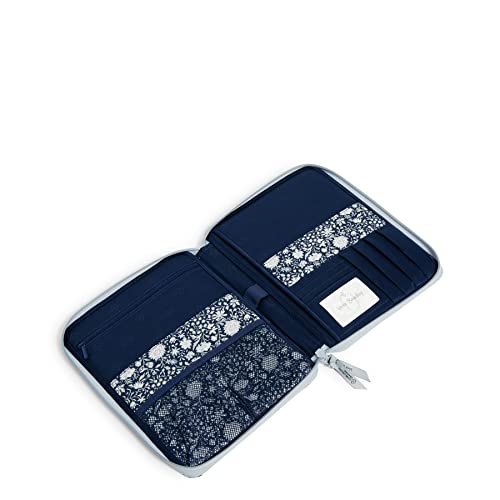 Vera Bradley Women's Cotton Tablet Organizer, Perennials Gray - Recycled Cotton, One Size