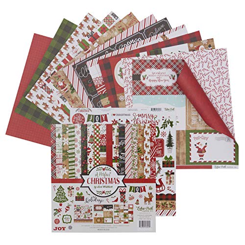 Echo Park Paper Company Perfect Christmas Collection Kit, Pastel , 12-x-12-Inch