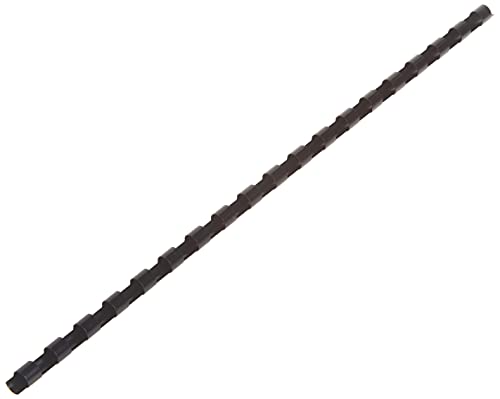 Fellowes Plastic Combs - Round Back, 1/4 Inch, 100 Pack, Black (52366)