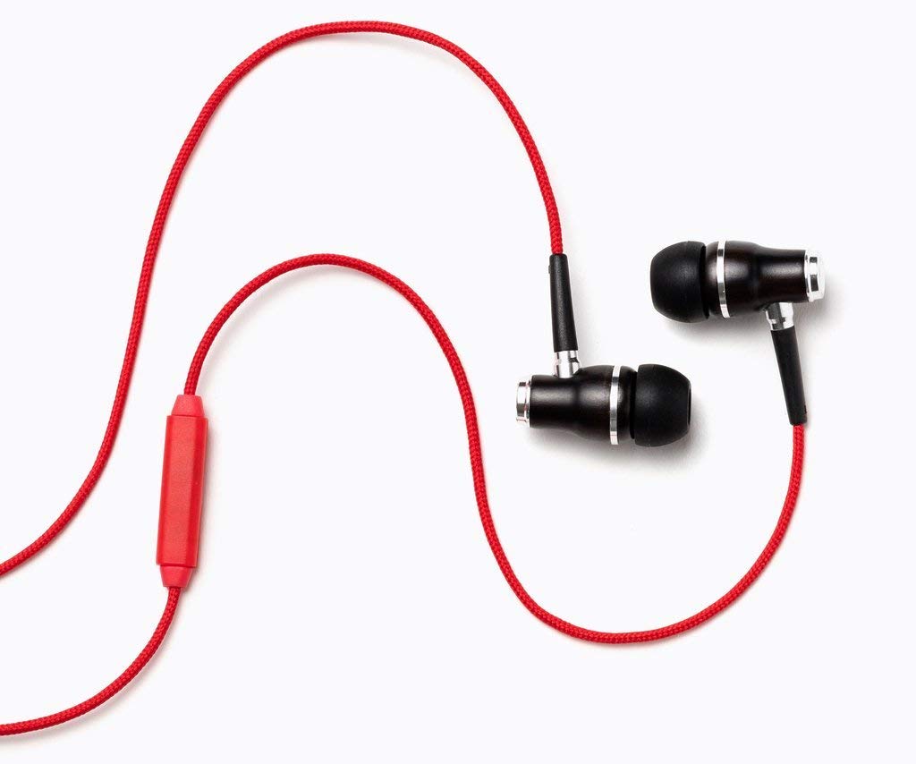 ebasy Ear Buds Earphones in Ear Headphones Wired Earbuds with Microphone Mic Stereo and Volume Control Waterproof Metal Wired Earphone for Earphone Players Tablet Laptop 3.5mm-Blue