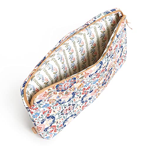 Vera Bradley Women's Cotton Laptop Organizer, Enchanted Mandala - Recycled Cotton, One Size