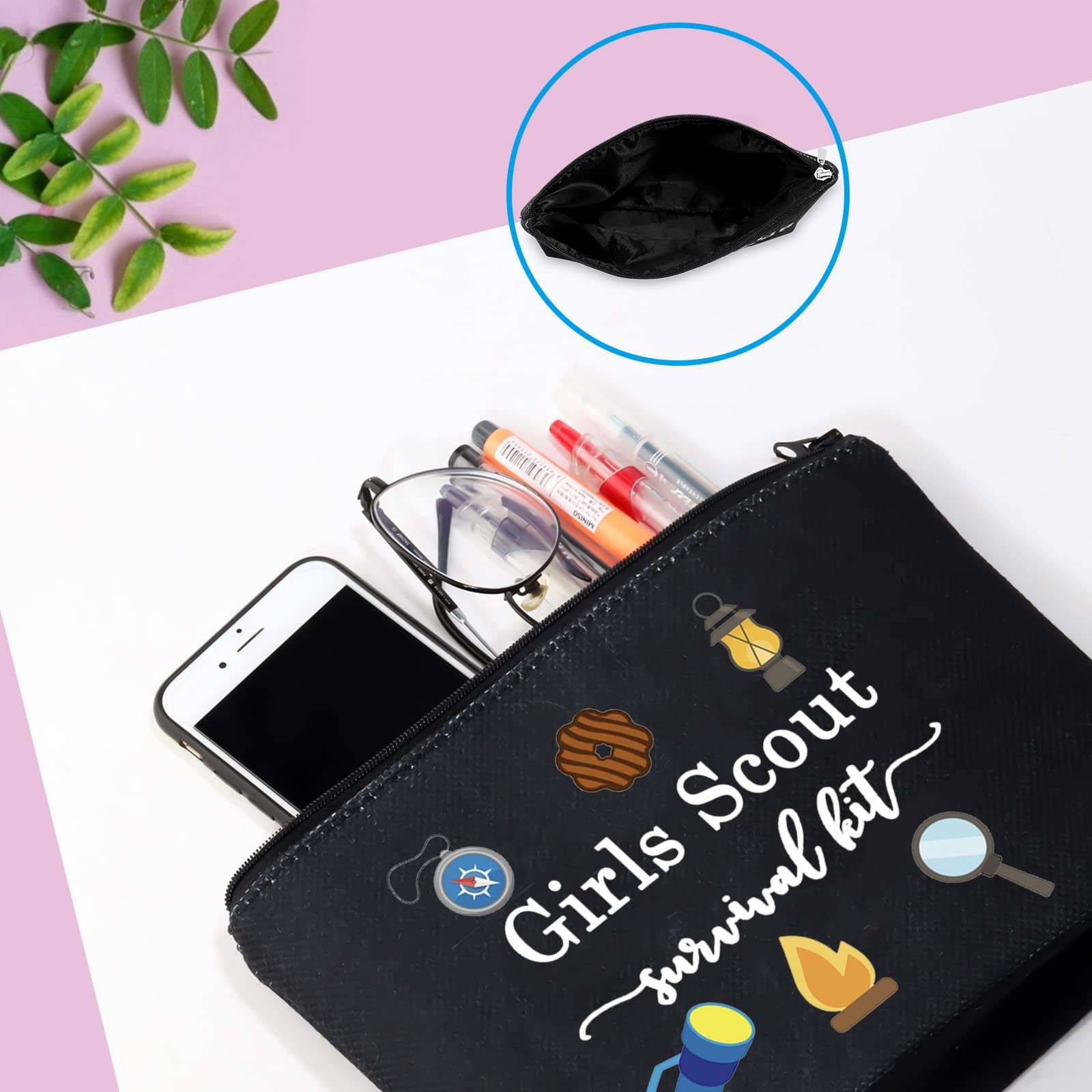 GJTIM Girls Scout Gift Scout Leader Gift Girls Scout Survival Kit Funny Zipper Pouch Accessories