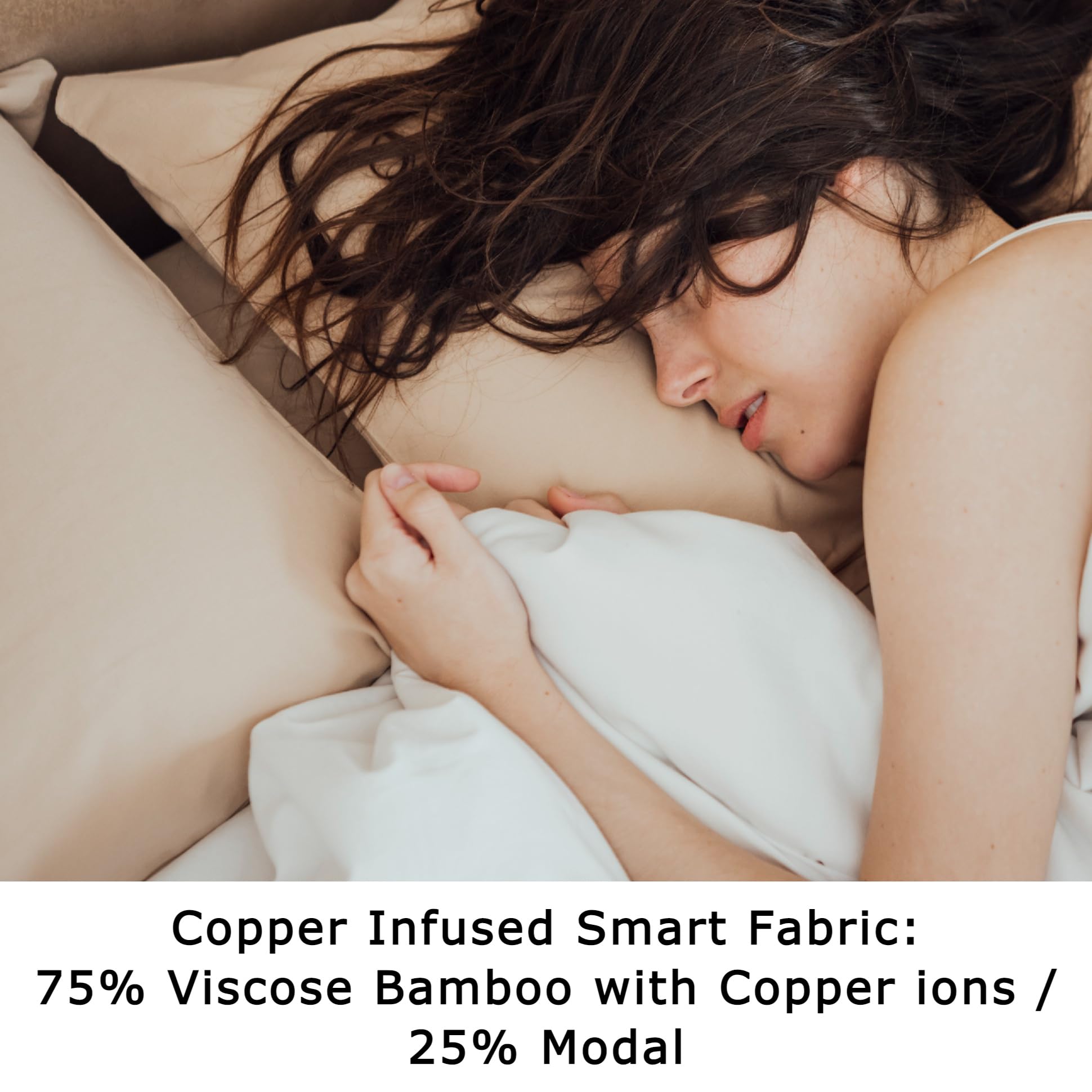 Pillowcase for Acne Prone Skin - Anti-Acne Copper Infused Pillow Case 1pc, Dermatologist-Tested Vegan Silk Pillowcase Queen Size 20x30, Cooling Silky Satin Pillow Cases for Hair and Skin