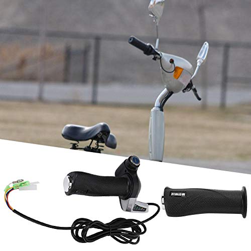 36v 48V 1000W Motor Brushed Speed Controller with Locking Throttle Twist Grip & Power Display for E-Bike(36V 1000W)