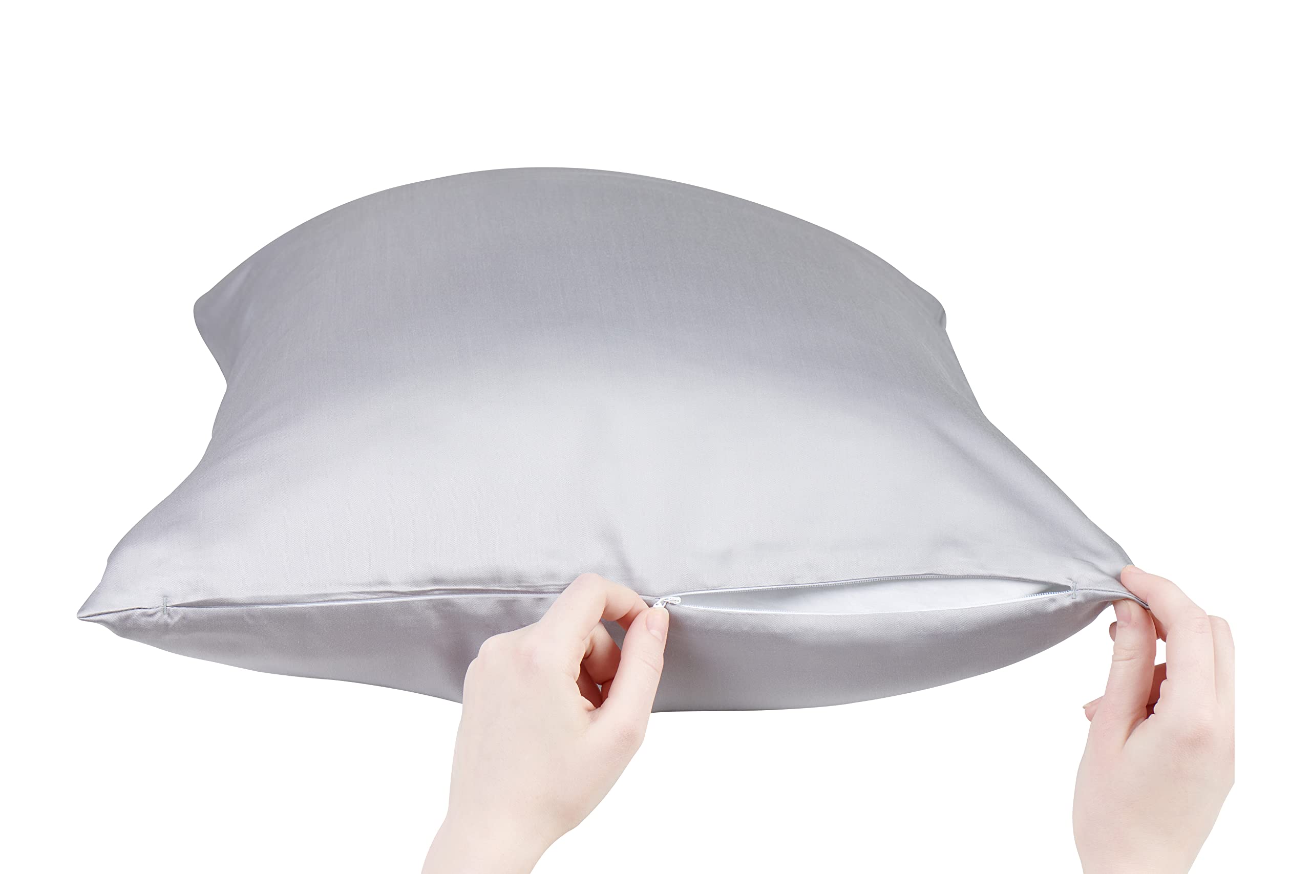 Pillowcase for Acne Prone Skin - Anti-Acne Copper Infused Pillow Case 1pc, Dermatologist-Tested Vegan Silk Pillowcase Queen Size 20x30, Cooling Silky Satin Pillow Cases for Hair and Skin