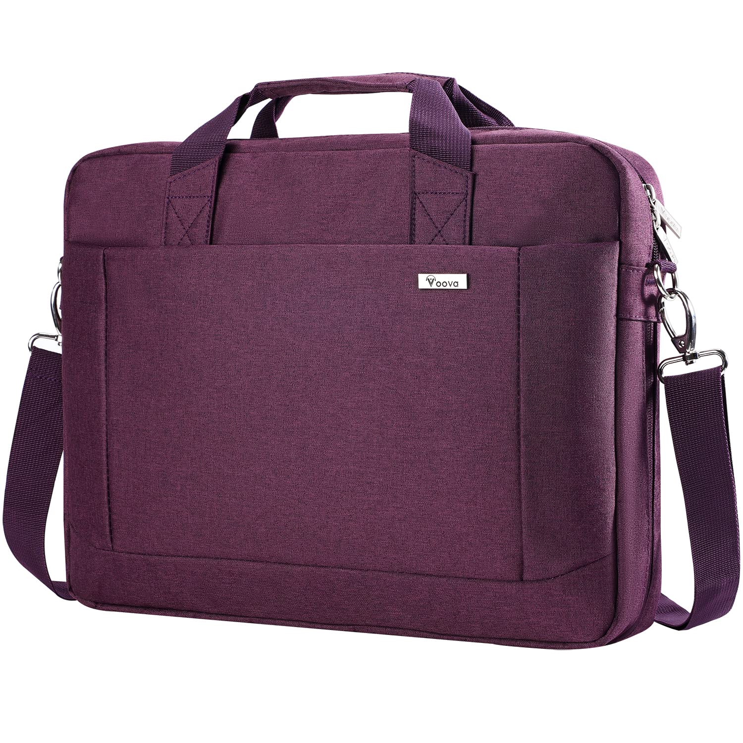 Voova Laptop Bag Case 16 15.6 15 Inch Laptop Briefcase,Expandable Computer Shoulder Messenger Bag Waterproof Carrying Case with Tablet Sleeve for Men Women,Business Office Travel College School,Purple