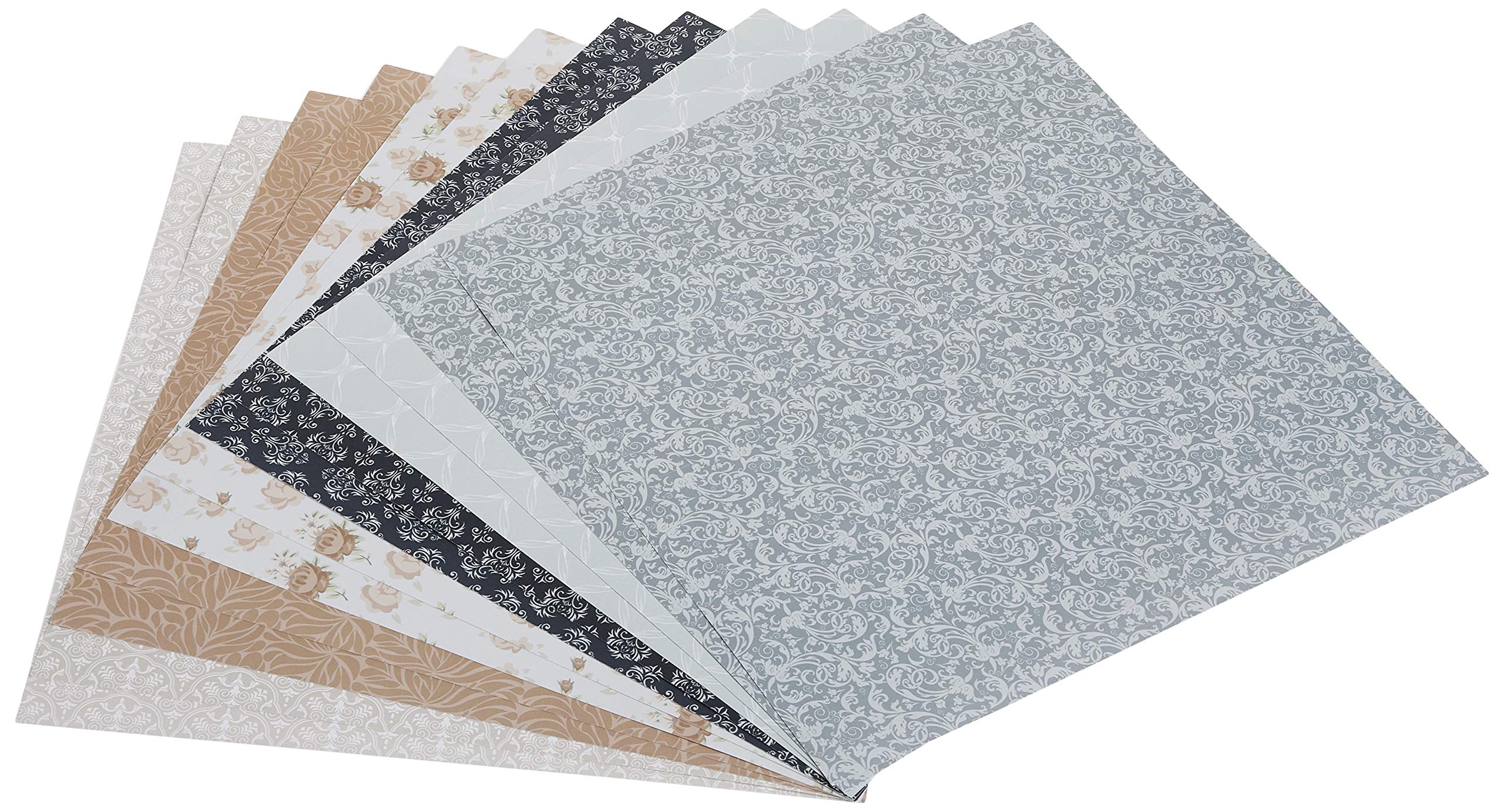 Scrapbook Customs Themed Paper Scrapbook Kit, Burlap & Lace, Blue,Navy, Original Version