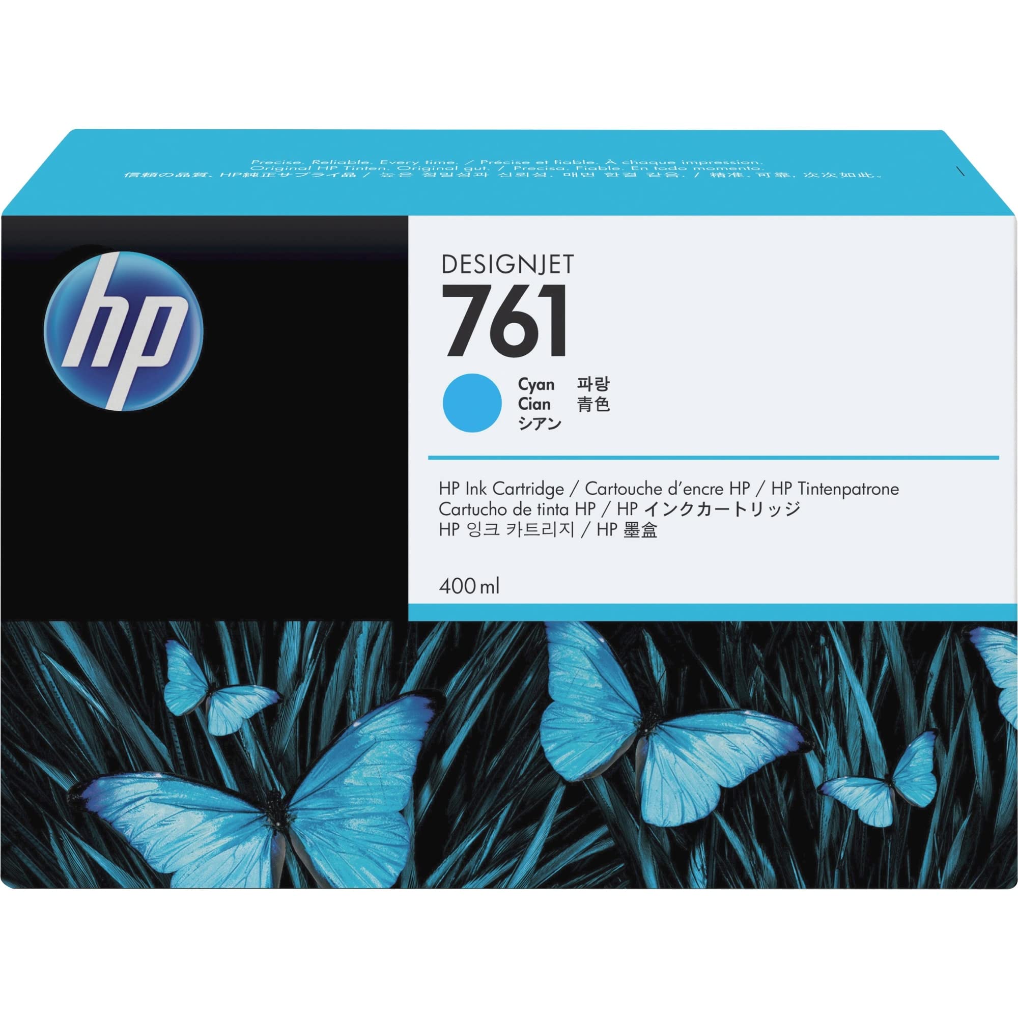 HP 761 (CM994A) Cyan Original Ink Cartridge (400 Ml) Toner