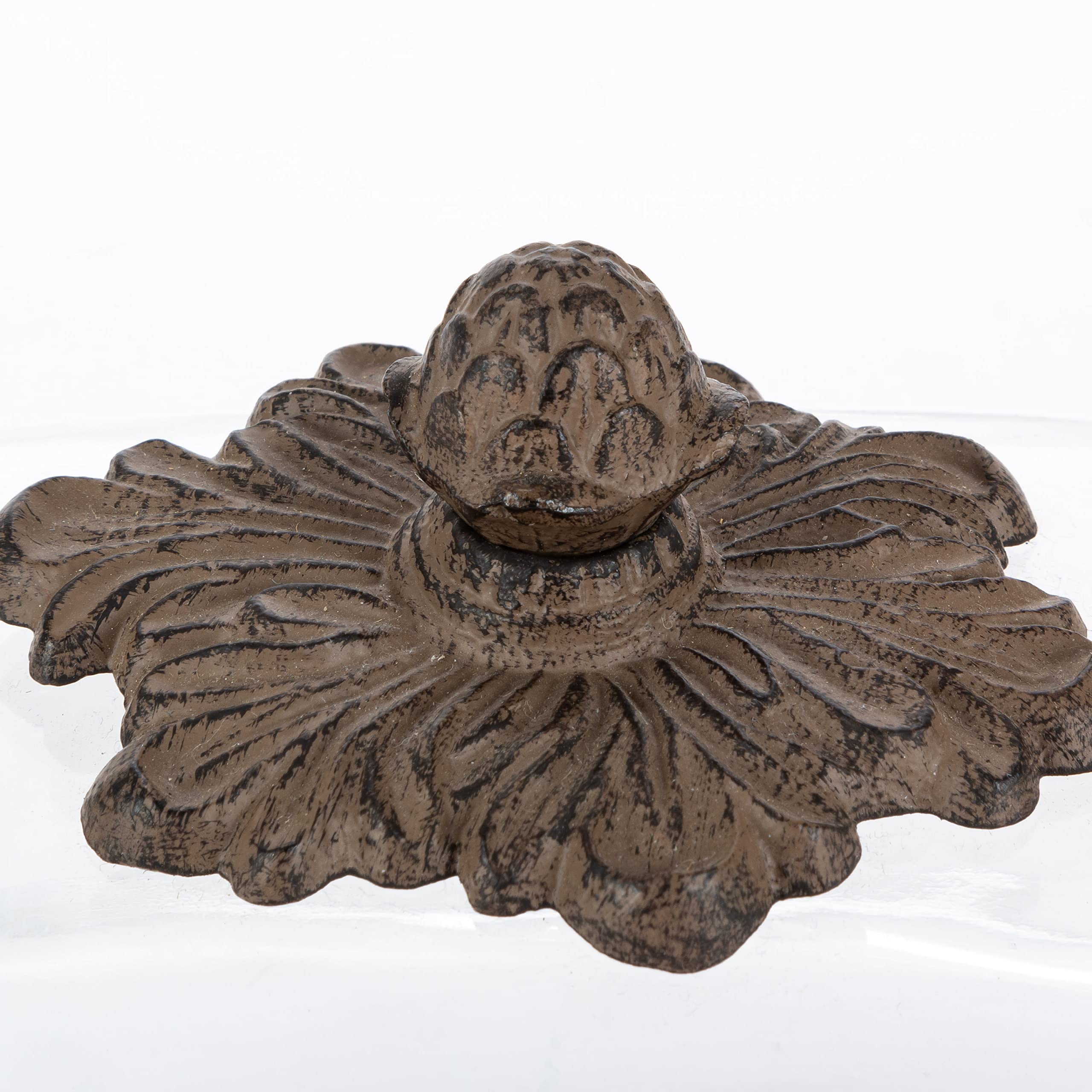 Cream Ceramic Butter Dish with Metal Work in Acanthus Leaf Design