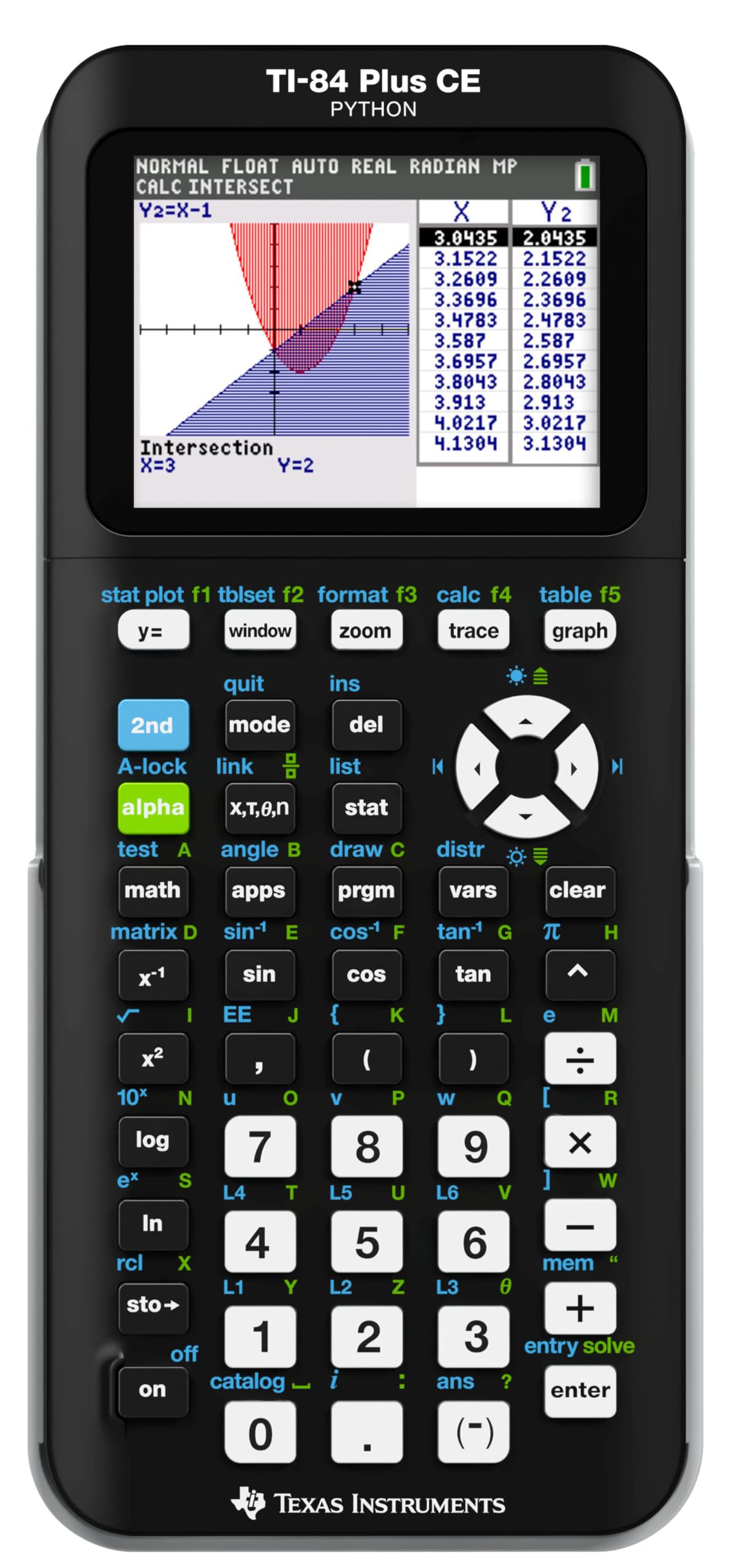 Texas Instruments TI-84 Plus CE Color Graphing Calculator, Black 7.5 Inch