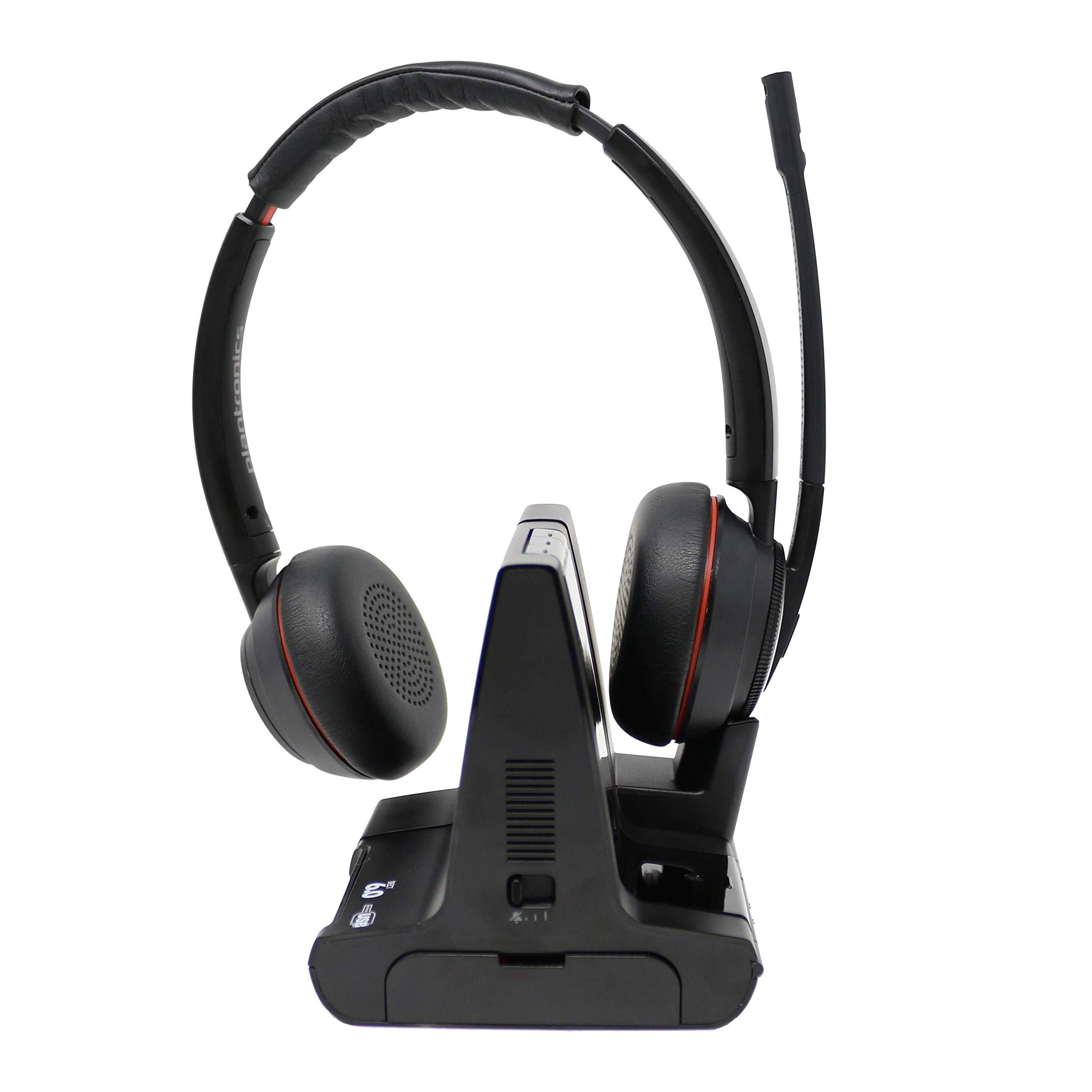 Plantronics SAVI 8200 Series W8220-M Wireless DECT Headset System, Certified for Skype for Business